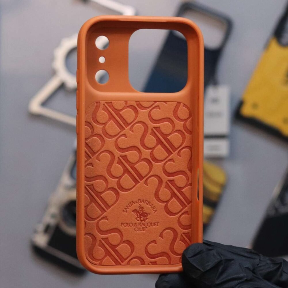 Santa Barbara Questa Series Leather Magsafe Case Orange (S.No. SBQSLMO ...