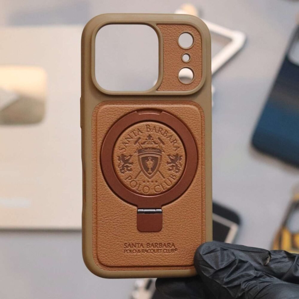 Santa Barbara Primo Series Leather Case Brown-iPhone 17 Pro Max - MobiiCare