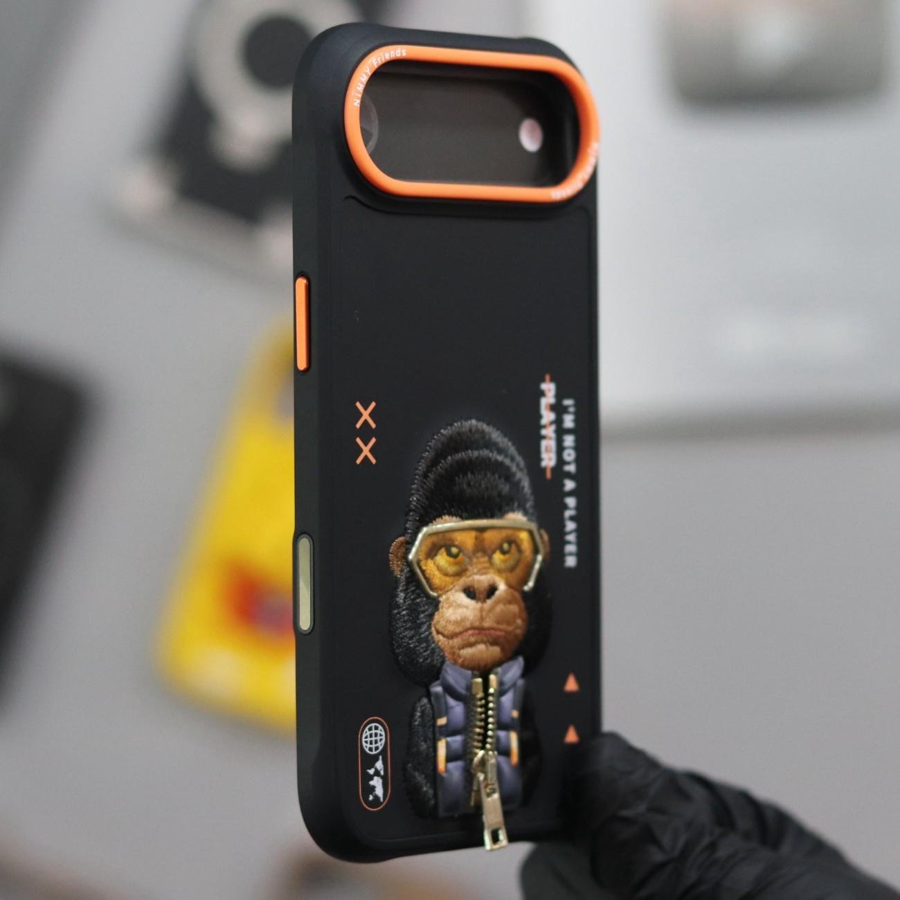 Nimmy Gorilla Case Black-Orange (S.No. NGCBO-17Air) - MobiiCare