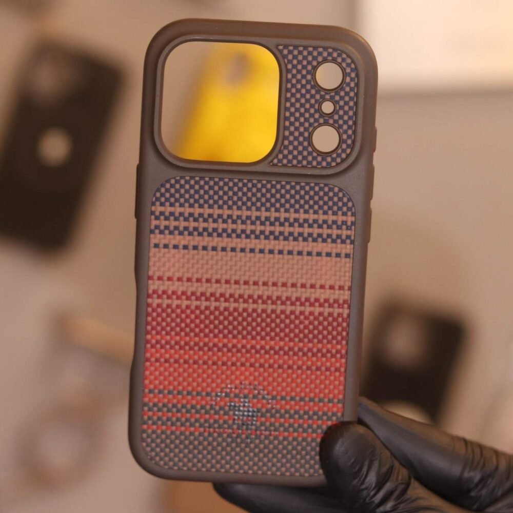 Santa Barbara Kyle Series Case-Brown-Orange-iPhone 17 Pro Max - MobiiCare