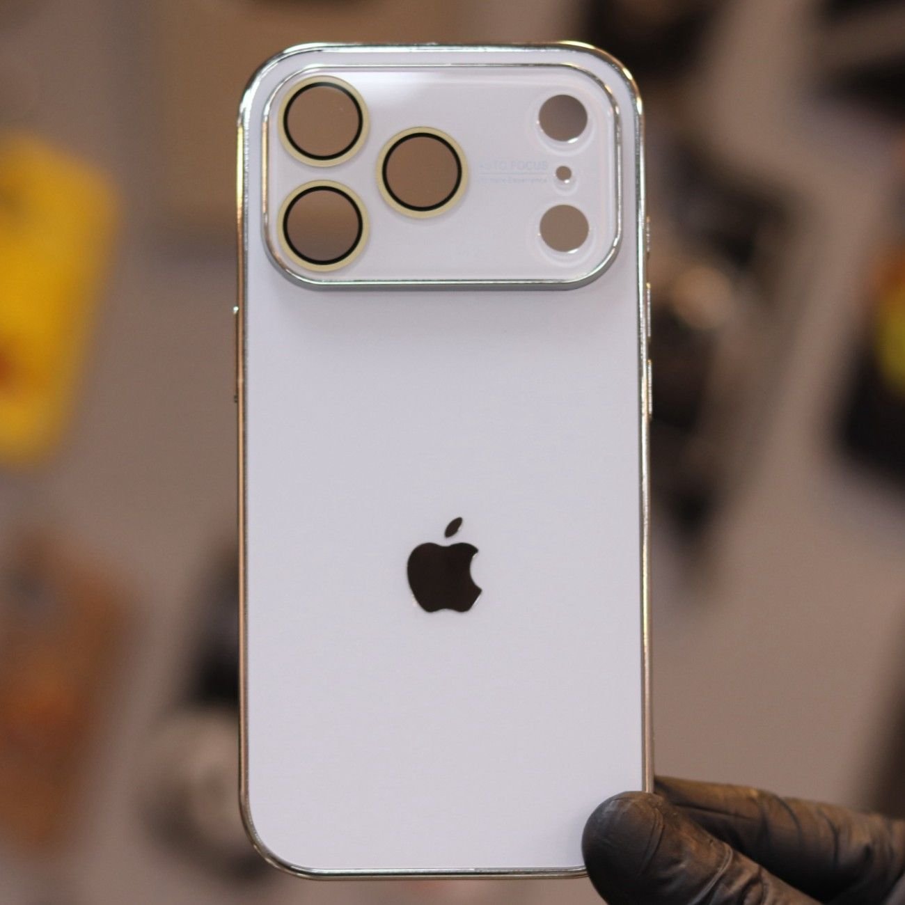 Auto Focus Camera Protection Case-White-iPhone 17 Pro Max - MobiiCare