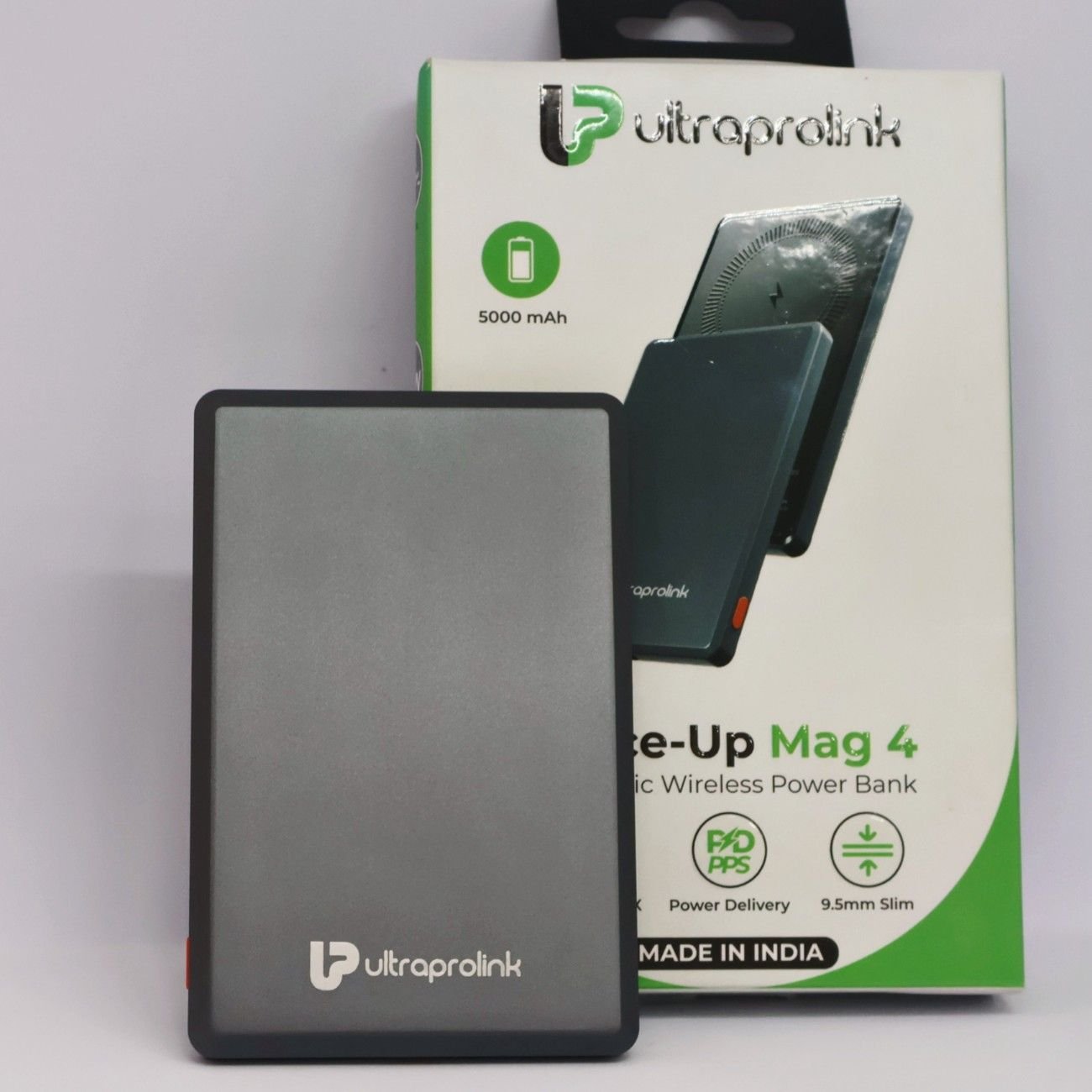 UltraProlink 5000 mAh Slimmest Wireless Magnetic MagSafe Power Bank ...